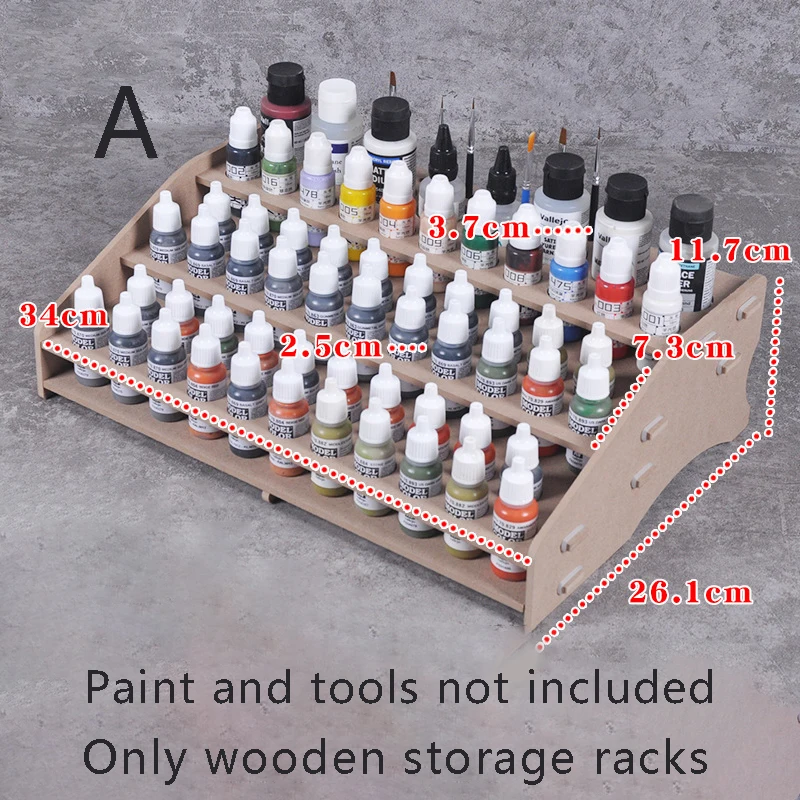 Model-Tools-Paints-Storage-Rack-Pigment-Storage-Box-Shelf-Assembly ...