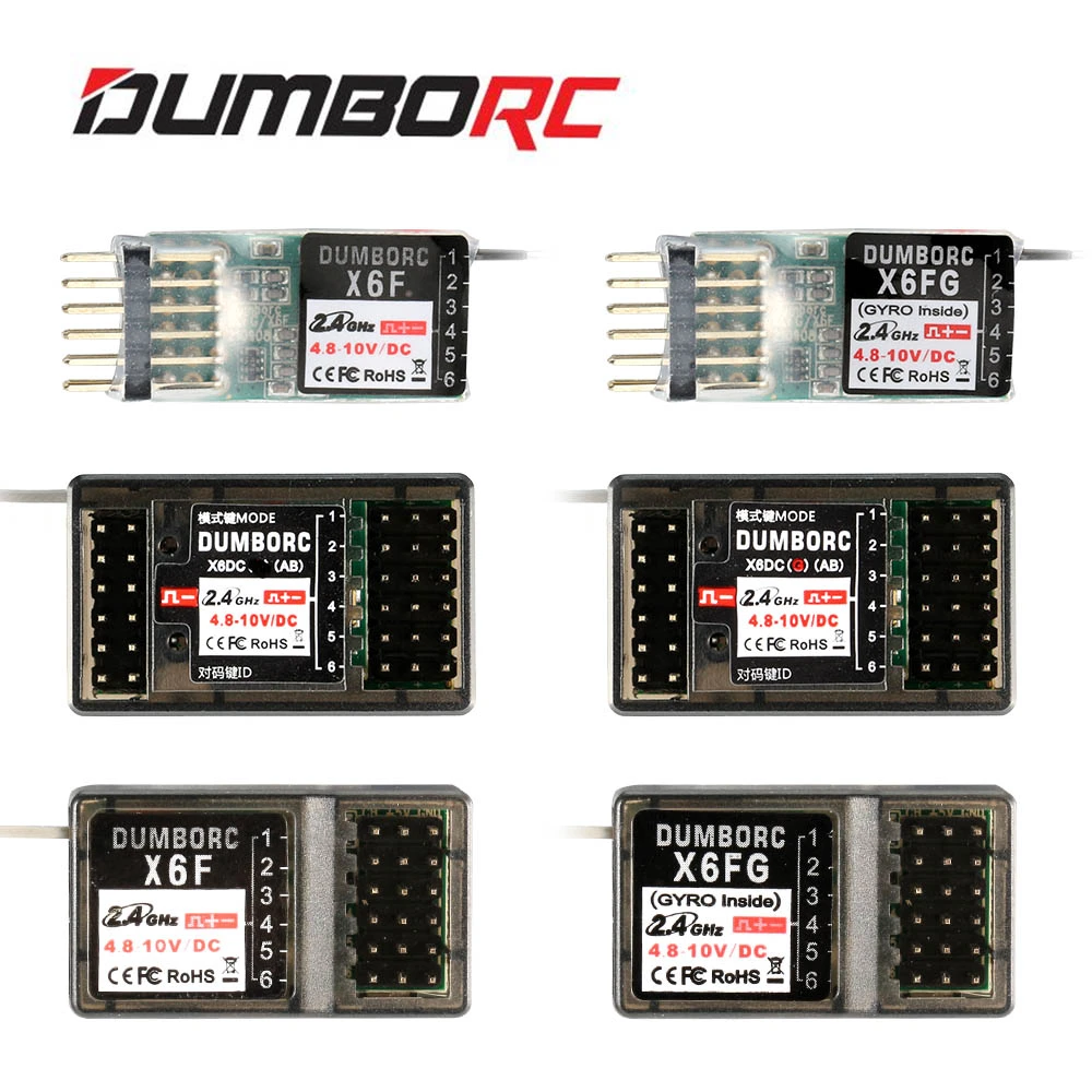 Dumborc X6f X6fg X6dc X6dcg 6ch Receiver 2.4g Radio Remote Controller ...