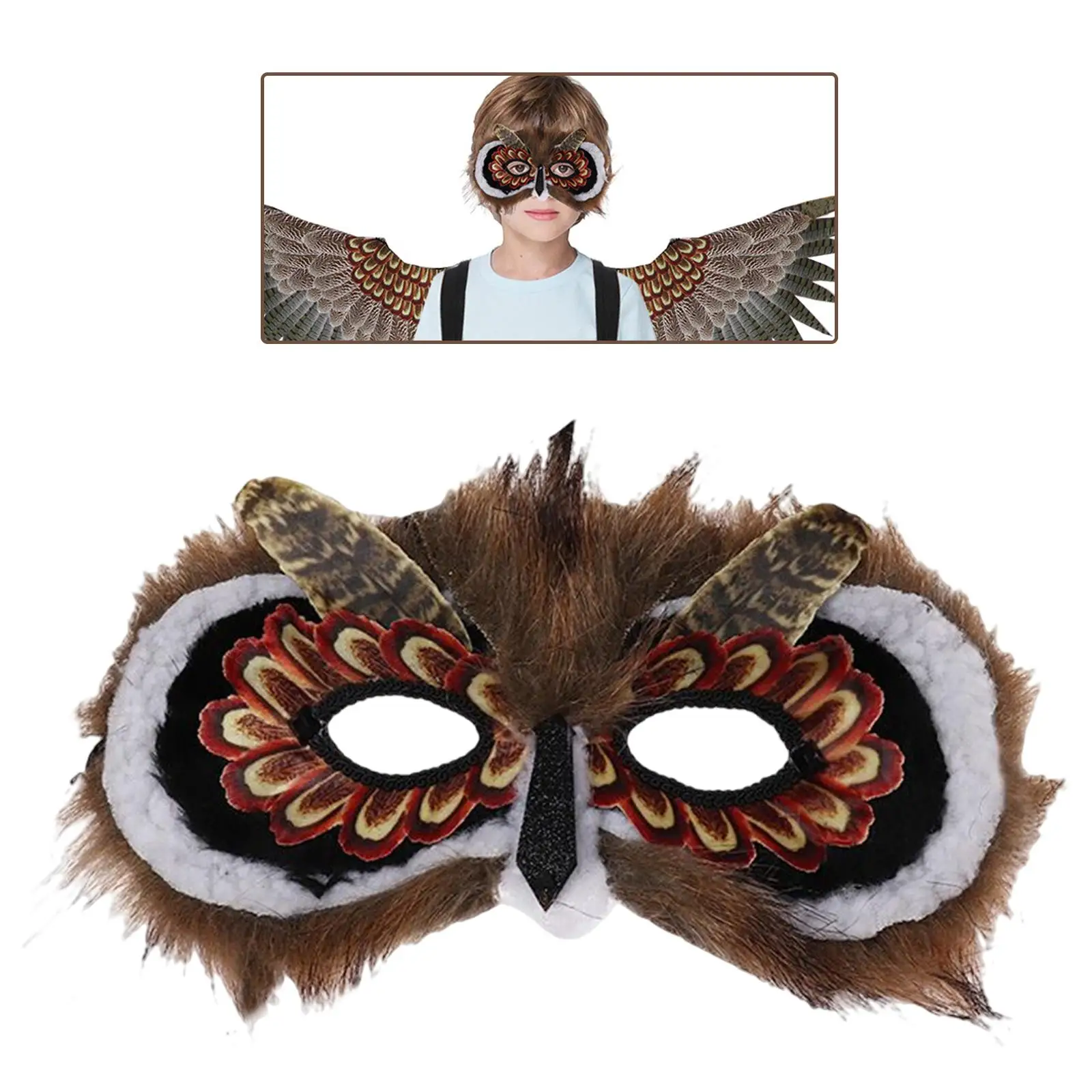 Kids-3D-Owl-Masks-Decorative-Face-Cover-with-Elastic-Band-Headgear ...