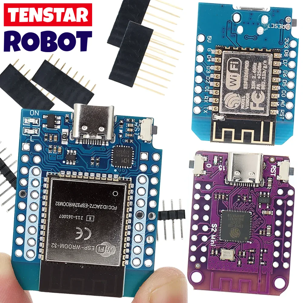 ESP32-S2-Mini-D1-Mini-Board-Based-ESP8266-CH340-ESP32-S2FN4R2-4MB-FLASH ...