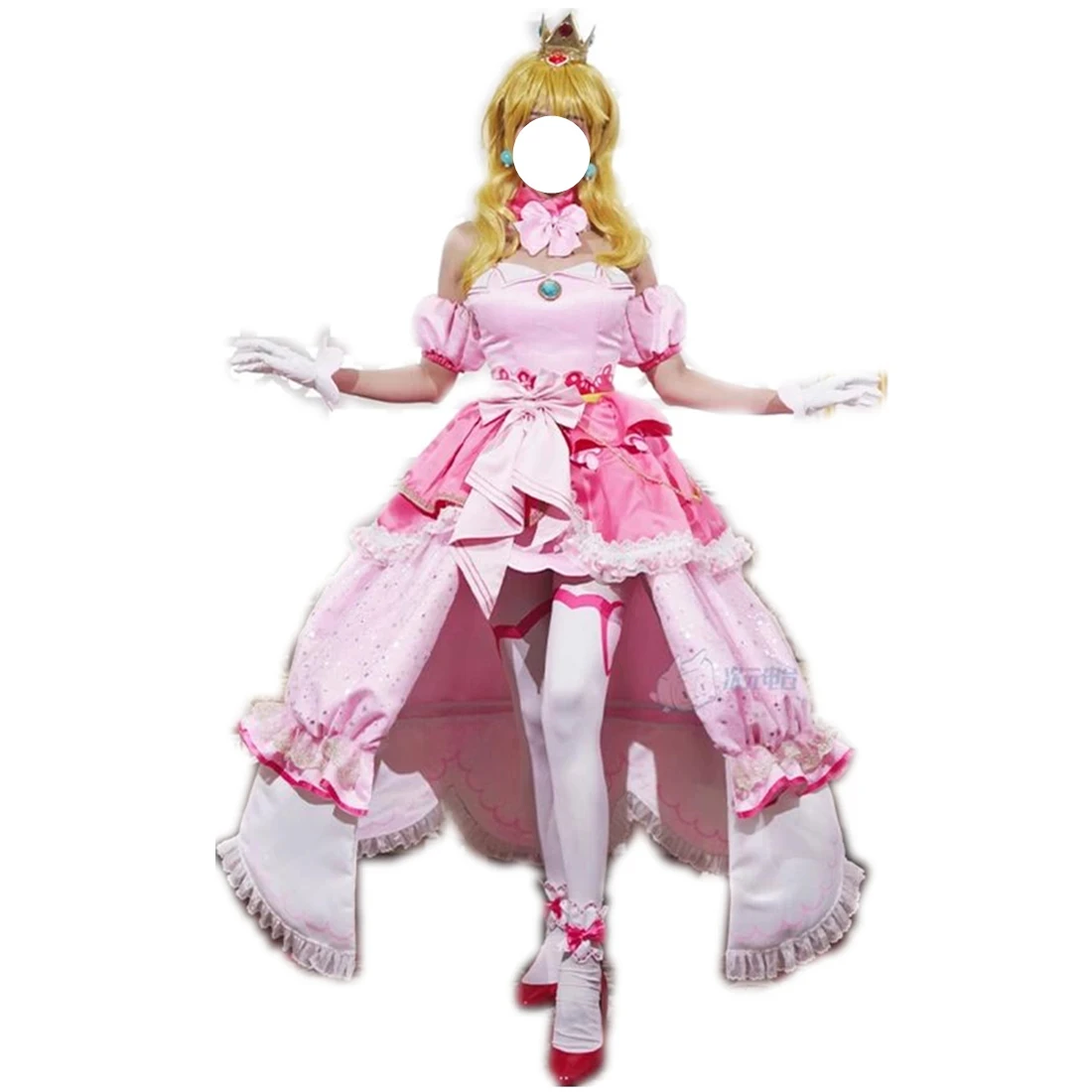 Disfraz-de-princesa-Peach-para-hombre-y-mujer-Bonito-traje-de-gato-para ...