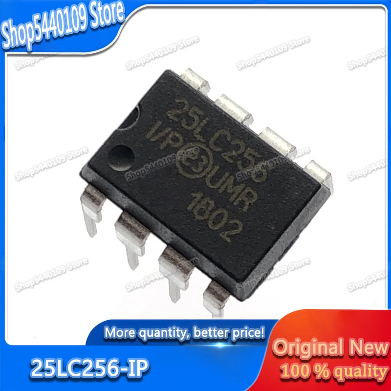 10PCS 25LC256 I/P DIP8 25LC256 IP 25LC256 I DIP 8 25LC256 หน่วยความจำ ...