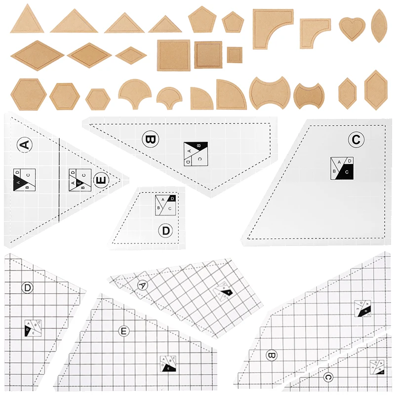IMZAY-Transparent-Acrylic-Patchwork-Template-Plastic-Sewing-Tailor ...