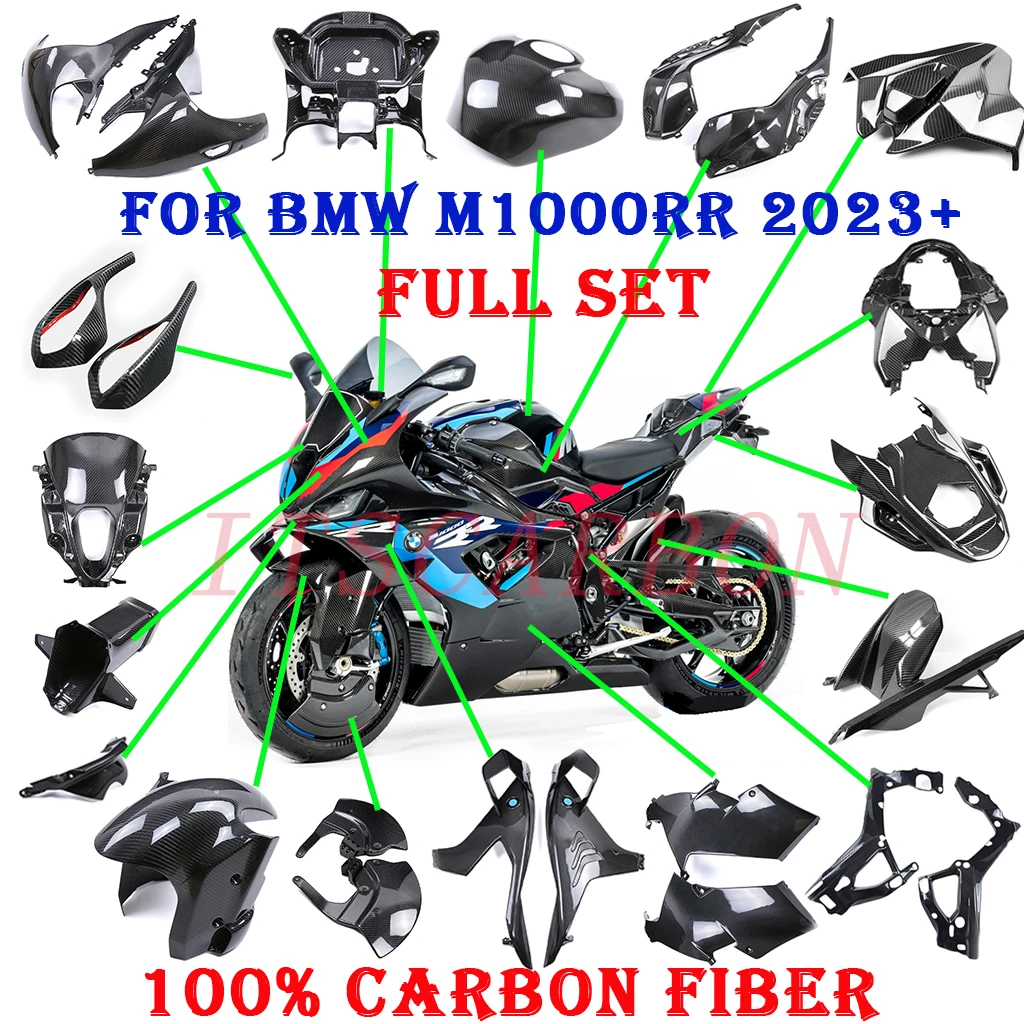 For-BMW-S1000RR-M1000RR-2020-2022-2023-2024-100-Pure-Carbon-Fiber ...