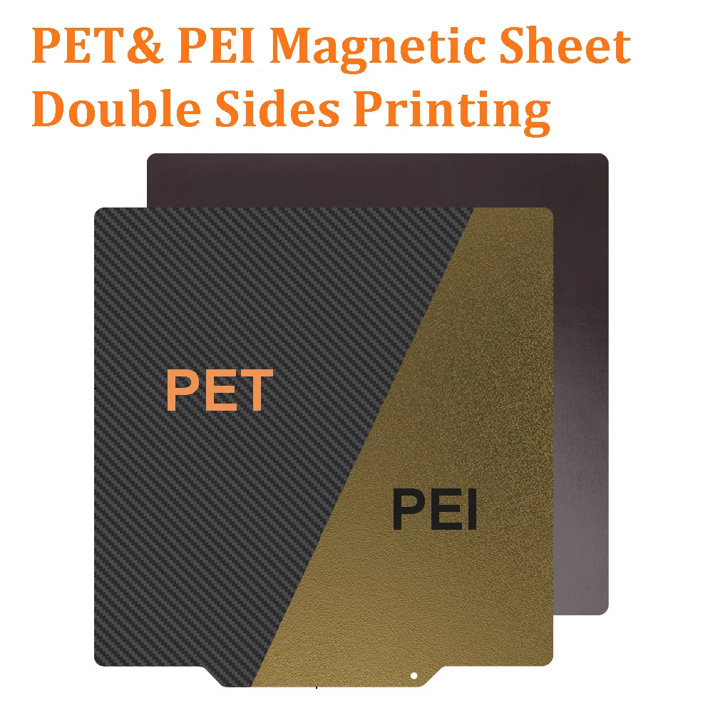 Double Sides Print 3D Printer Hotbed Magnetic Base Heat Bed PET PEI ...
