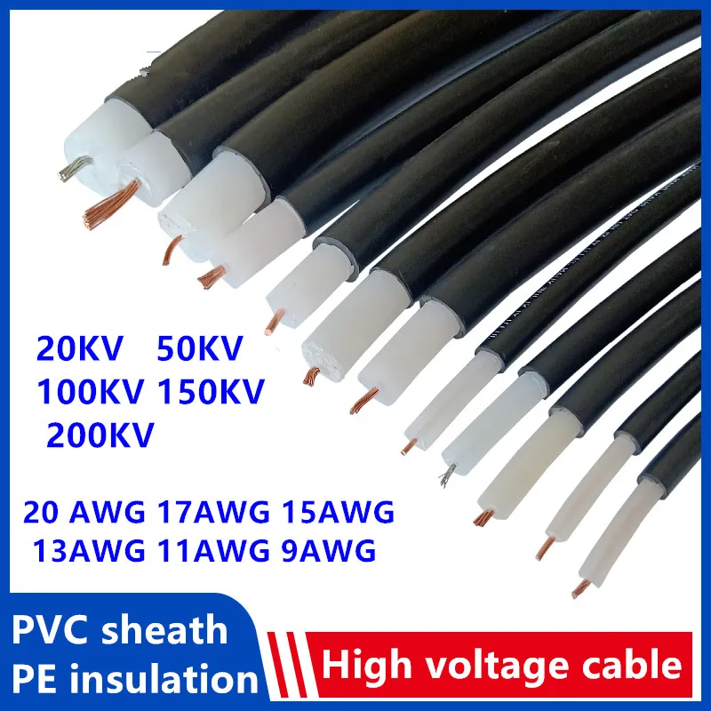 Cable-de-alto-voltaje-antiest-tico-50KV-100KV-150KV-200KV-20-17-15-13 ...