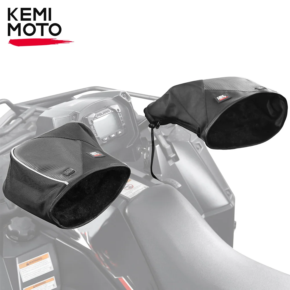 Heated-Gauntlet-Winter-Handlebar-Gloves-ATV-Snowmobile-Motorcycle-for ...