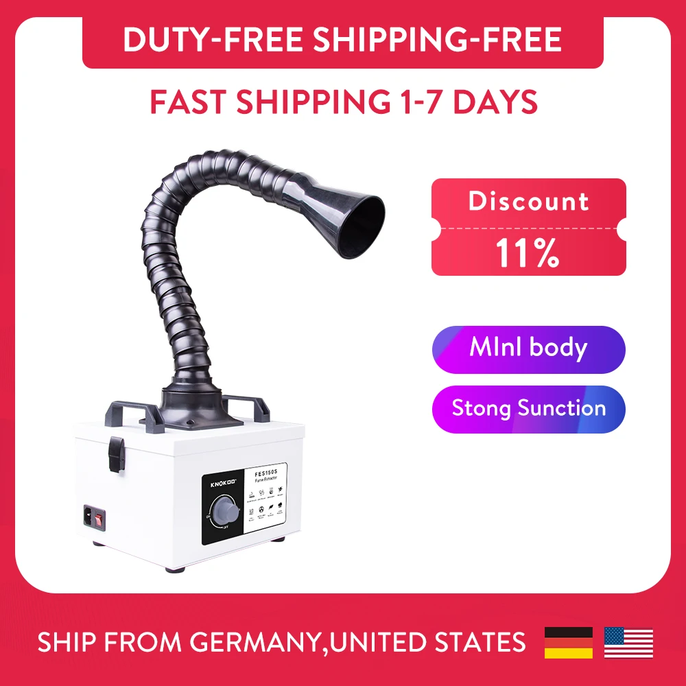 Mini Fume Extractor Welding Smoke Collector Fes150s Desktop Fumes ...