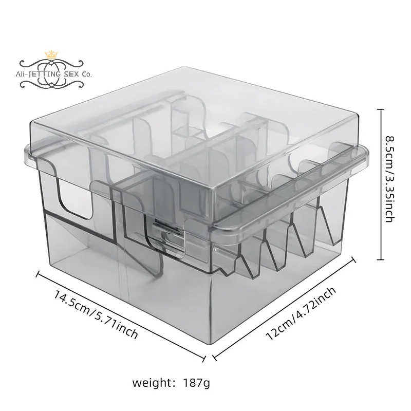 Plastic Blade Organizer 8/10 Blades Guide Limit Comb Storage Box Case ...