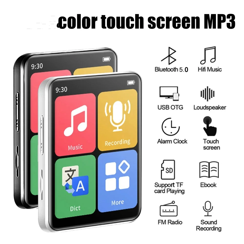 8-128GB-Mini-Bluetooth-Touch-Screen-MP3-Player-Walkman-Music-Player ...
