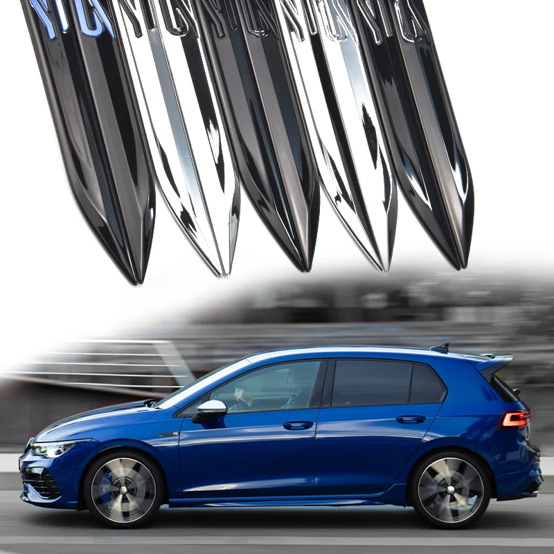 Tape Plastic Golss Black Car Door Side Fender Knife R Logo Badge Emblem ...