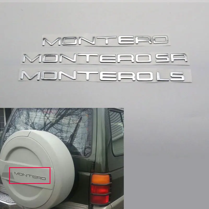 Pegatina con emblema para coche Mitsubishi Montero LS SR, letra 3D ...