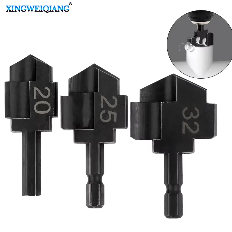 PPR lifting flat drill hexagonal 20/25/32 step drill for repairing ...