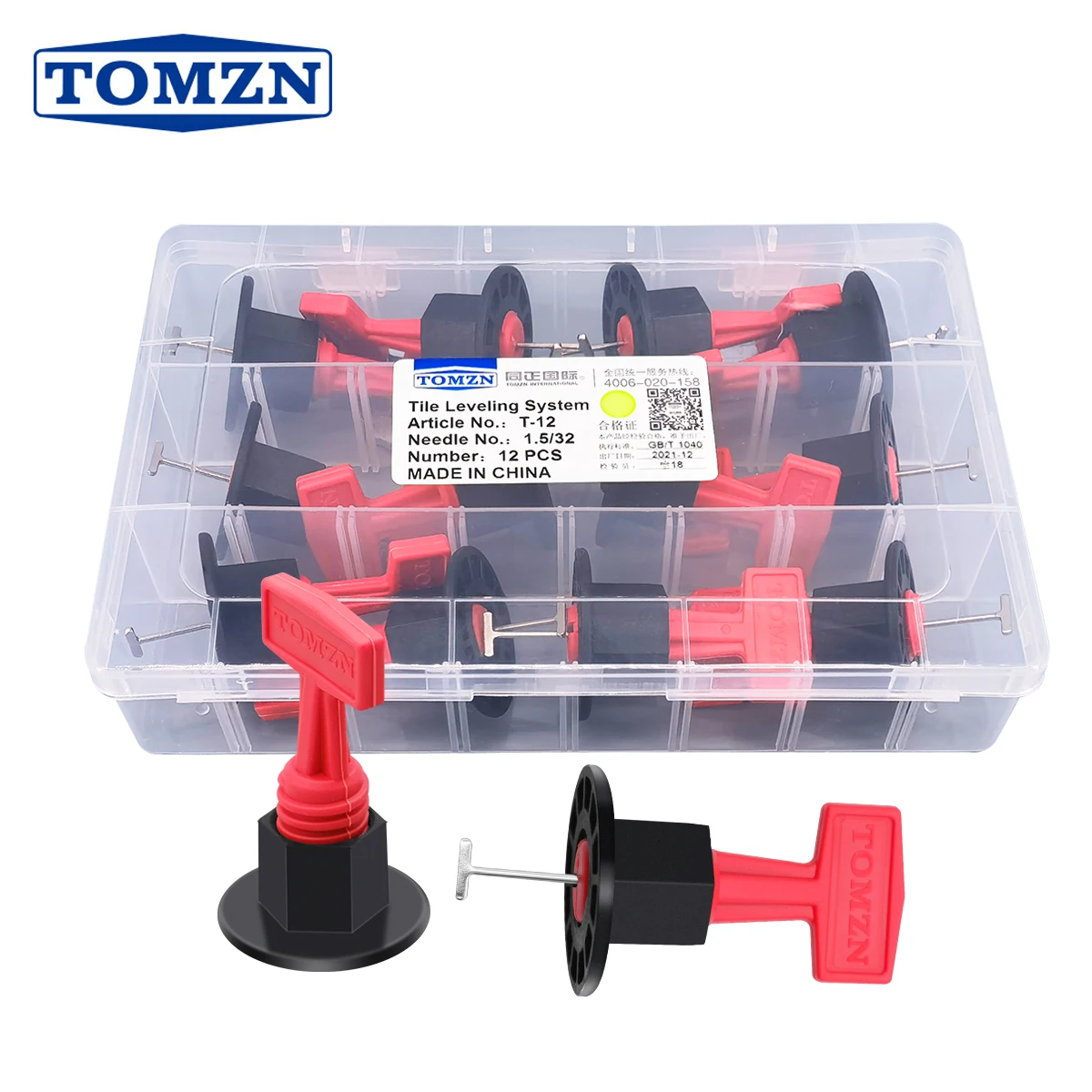 12pcs/box Reusable Tile Leveling System Level Wedges Anti-lippage Tile ...