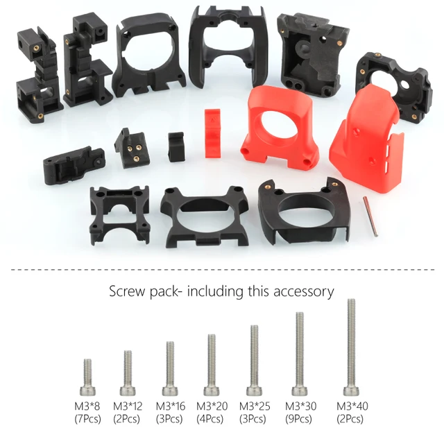 Mellow Nylon+Glass Injection Voron R2 AB Clockwork Extruder Shell High ...