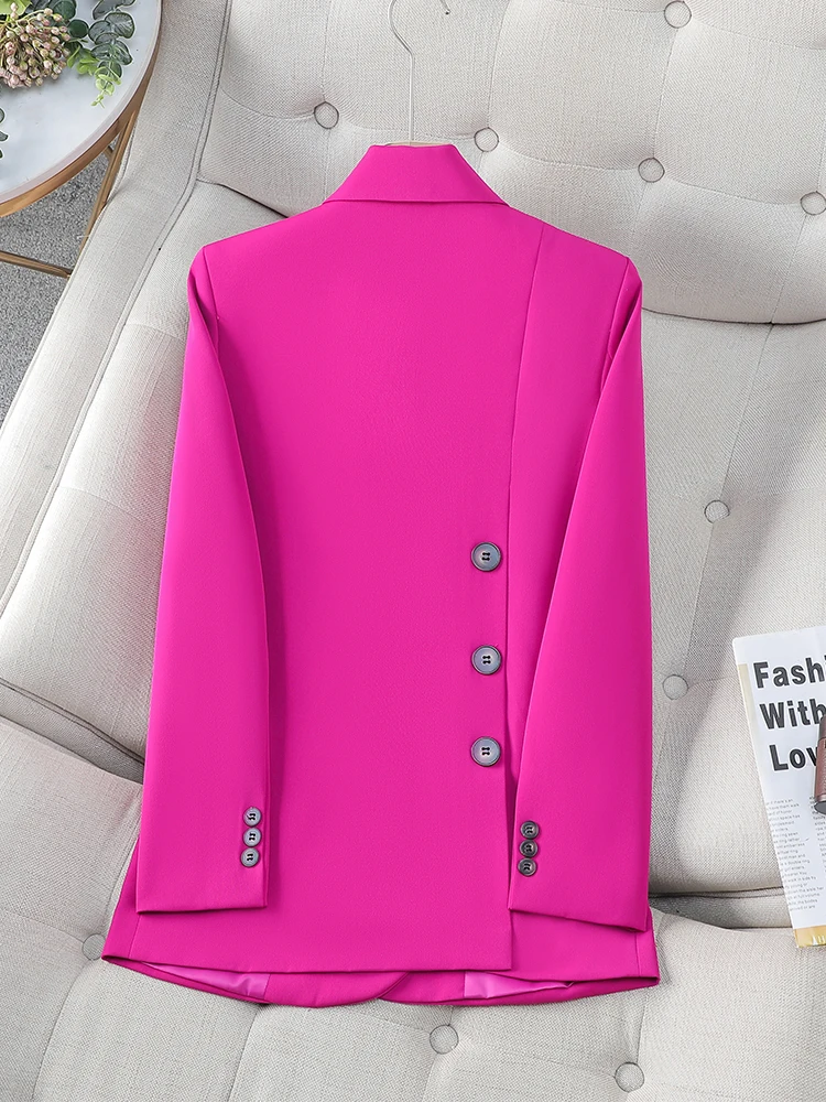Fashion-Women-Blazer-Pink-Black-Coffee-Female-Long-Sleeve-Solid-Autumn-Winter-Ladies-Loose ...