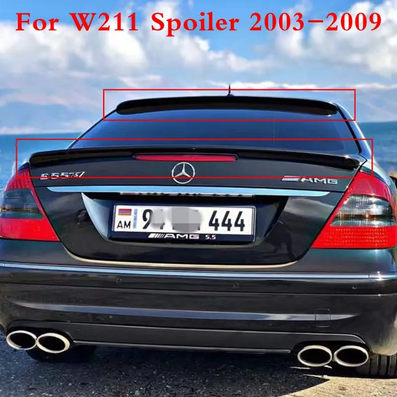 For-W211-Spoiler-2003-2009-Mercedes-Benz-W211-E-class-E200-E260-Spoiler ...