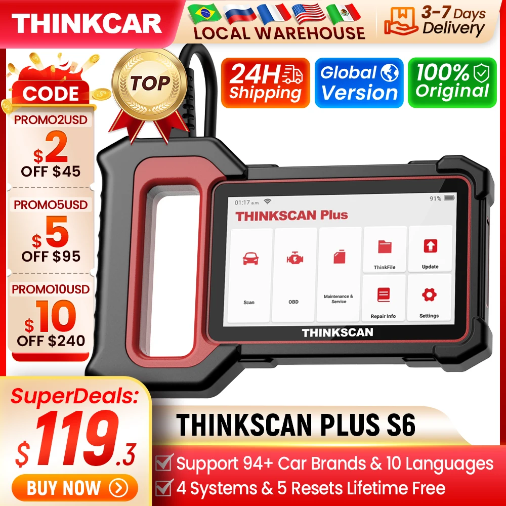 THINKCAR-ThinkScan-Plus-S4-S5-S6-OBD2-Scanner-Professional-Car ...