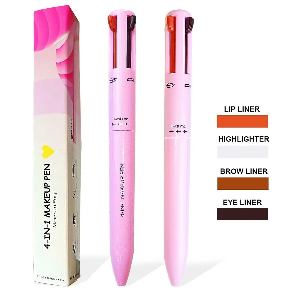 4-In-1-New-Lip-Liner-Pen-Portable-Maquillaje-Precise-Eyebrow-Pencil-Eye ...