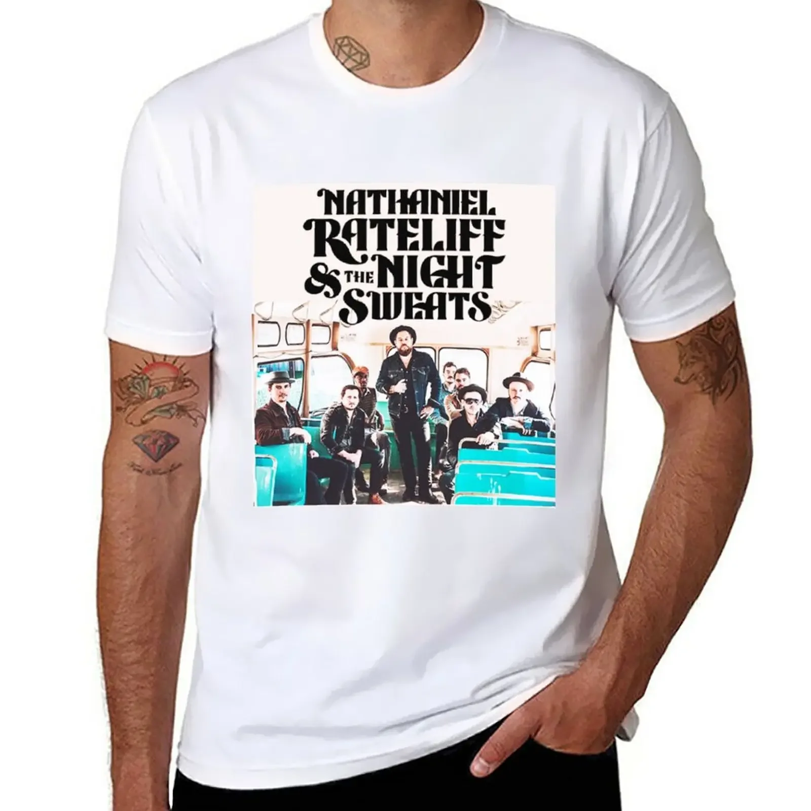 nathaniel-rateliff-the-night-sweats-T-Shirt-customs-anime-clothes-black ...