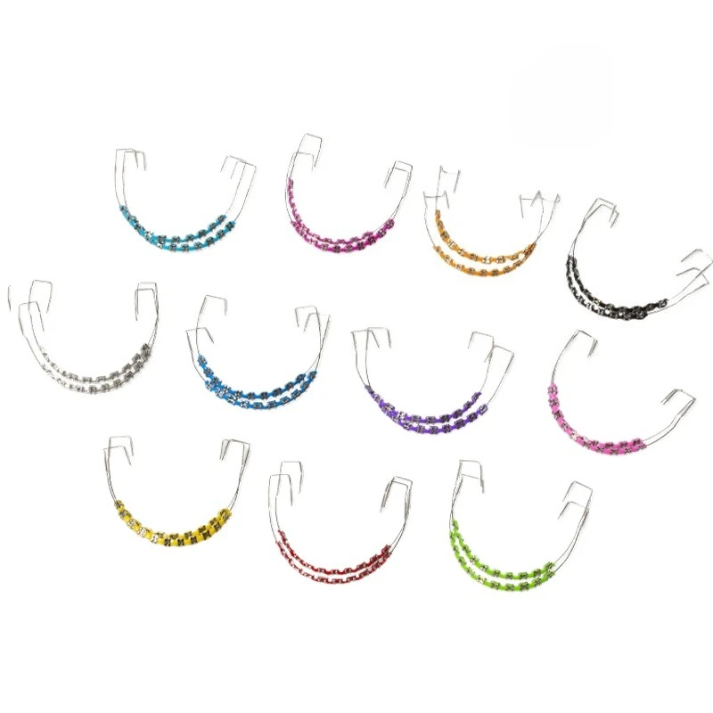 Fake Braces Colorful Bracket Temporary Metal Wires Orthodontic Fashion ...