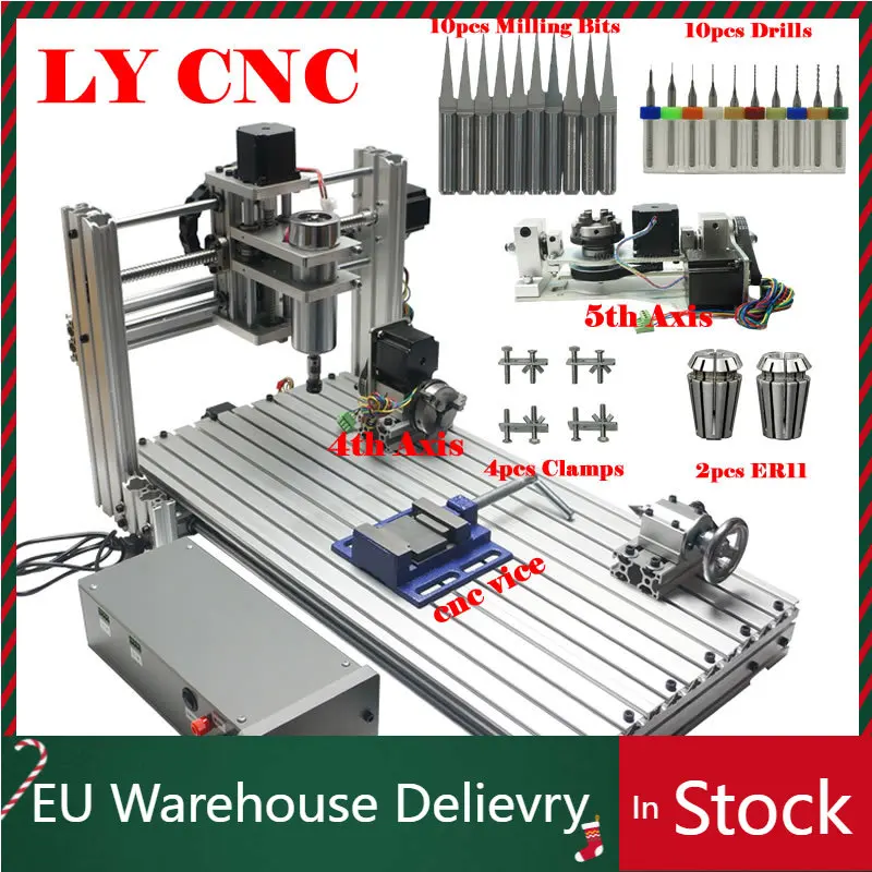 DIY CNC 3060 5 Axis Milling Engraving Machine 3040 3020 6020 4020 4 ...