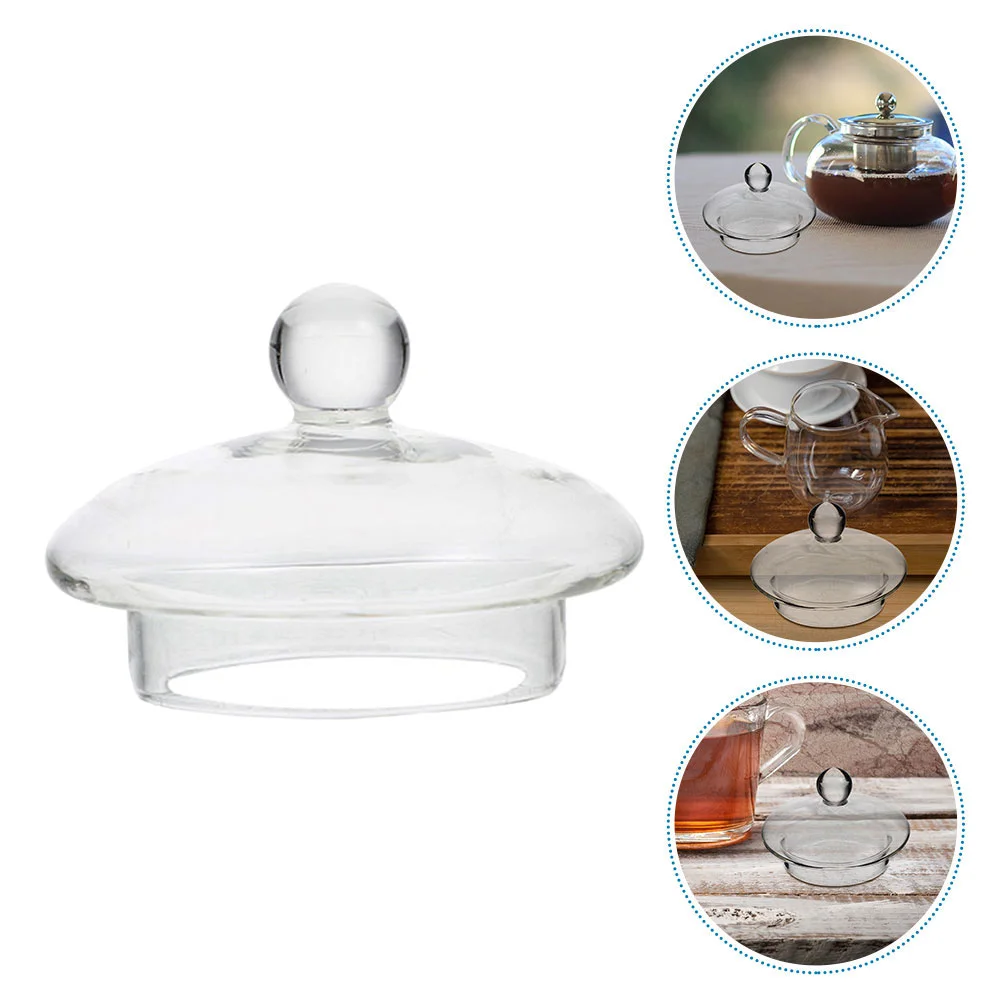 Clear-Teapot-Lid-Tea-Kettle-Water-Pitcher-Cover-Tea-Filter-Cap-Loose ...