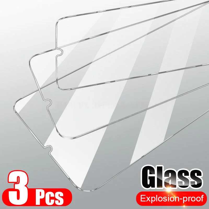 3Pcs Full Cover Tempered Glass For Xiaomi Redmi Note 7 9 8 Pro 9S 8T ...
