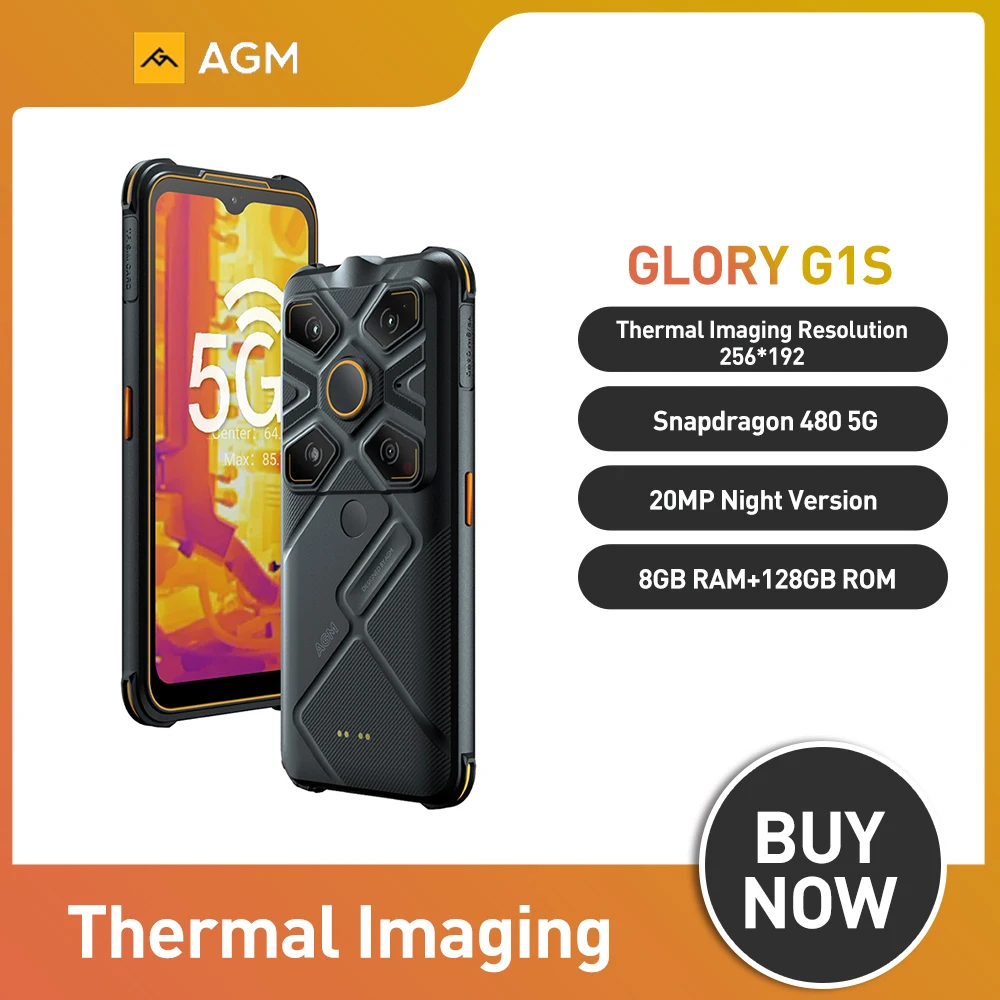 AGM GLORY G1S Global Version Smartphone Thermal Imaging 5G Rugged 8 ...
