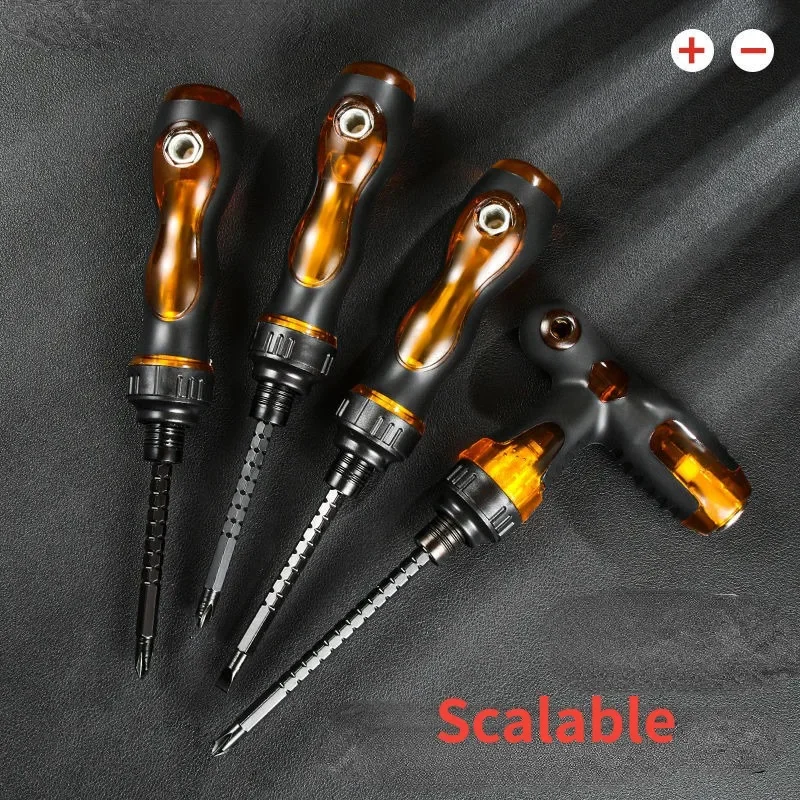 Ratchet-Telescopic-Screwdriver-T-type-Strong-Magnetic-Positive-and ...