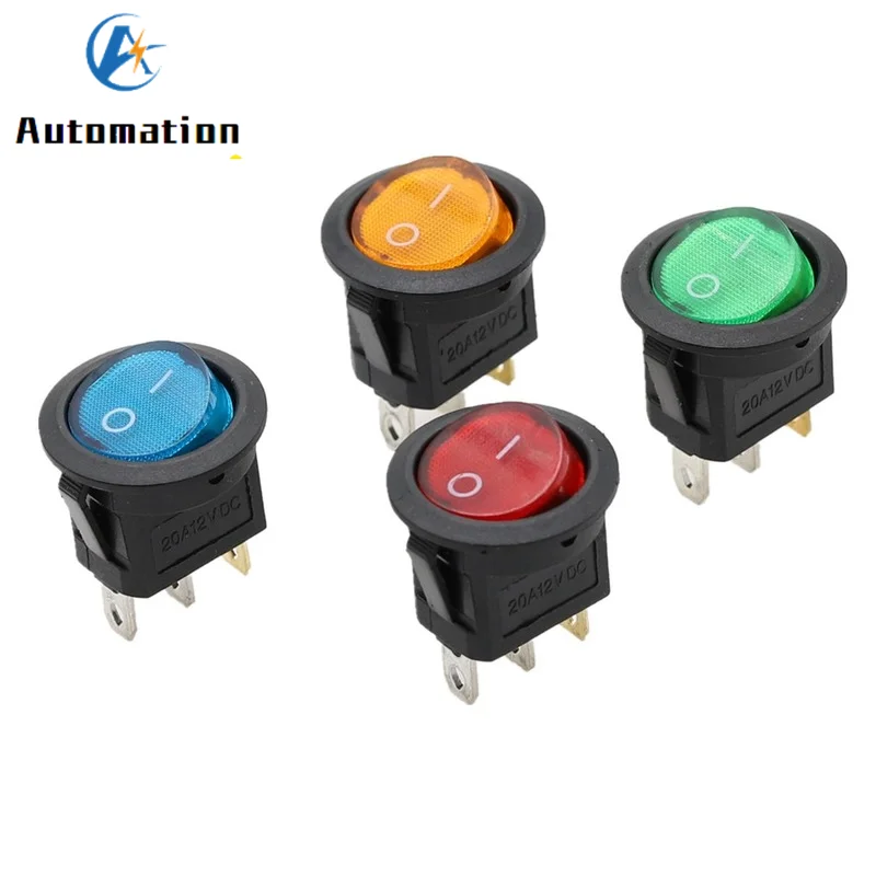 1pcs 20mm KCD1 Led Switch 12V 220V Light Power Switch Car Button Lights ...