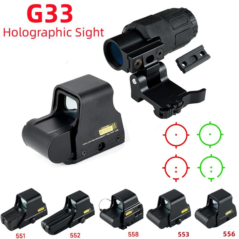 553-558-Holographic-Scope-G33-Tactical-Optic-Sight-with-Flip-up-Mount ...