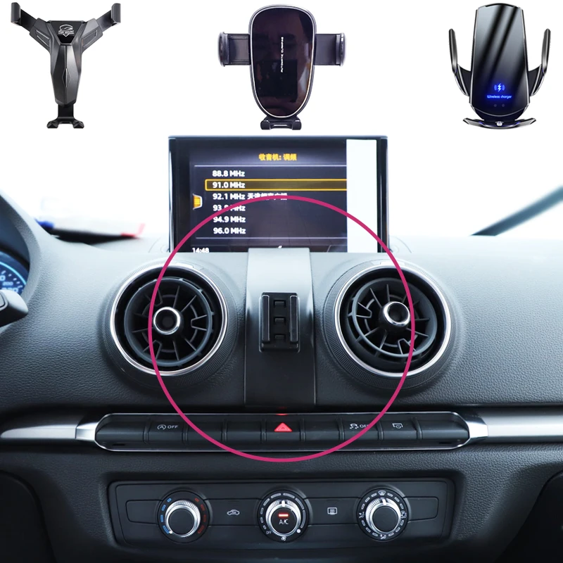 Car-Phone-Holder-For-Audi-A3-S3-8V-2014-2015-2016-2017-2018-2020-Fixed ...