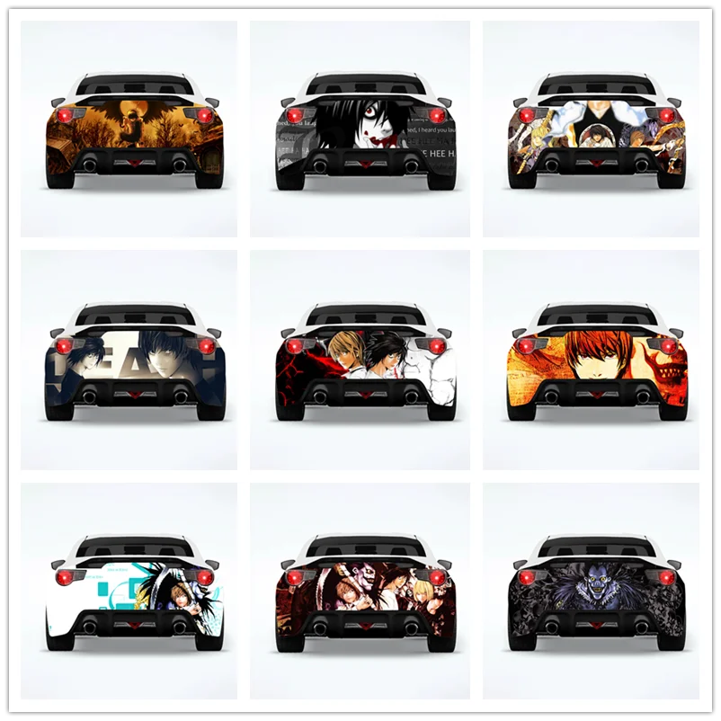 Death Note Anime Car Wrap Rear Car Stickers The Car Decal Car Cartoon ...