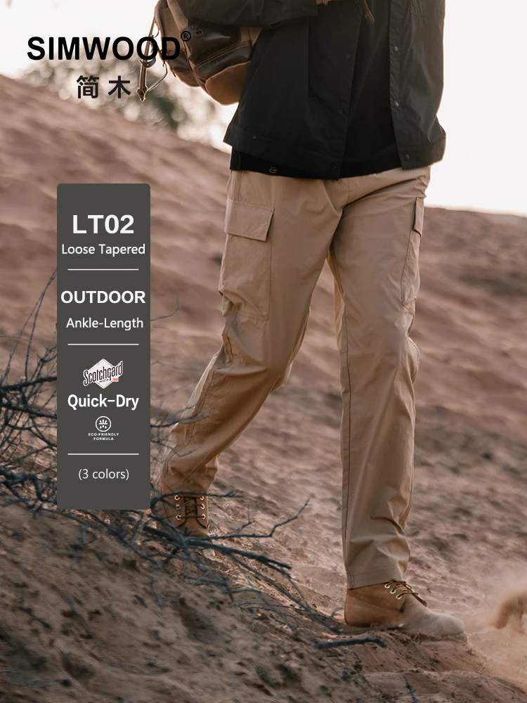 SIMWOOD-2024-Autumn-New-Ankle-Length-Loose-Tapered-Hiking-Cargo-Pants-Men-Quick-Dry-Lightweight ...
