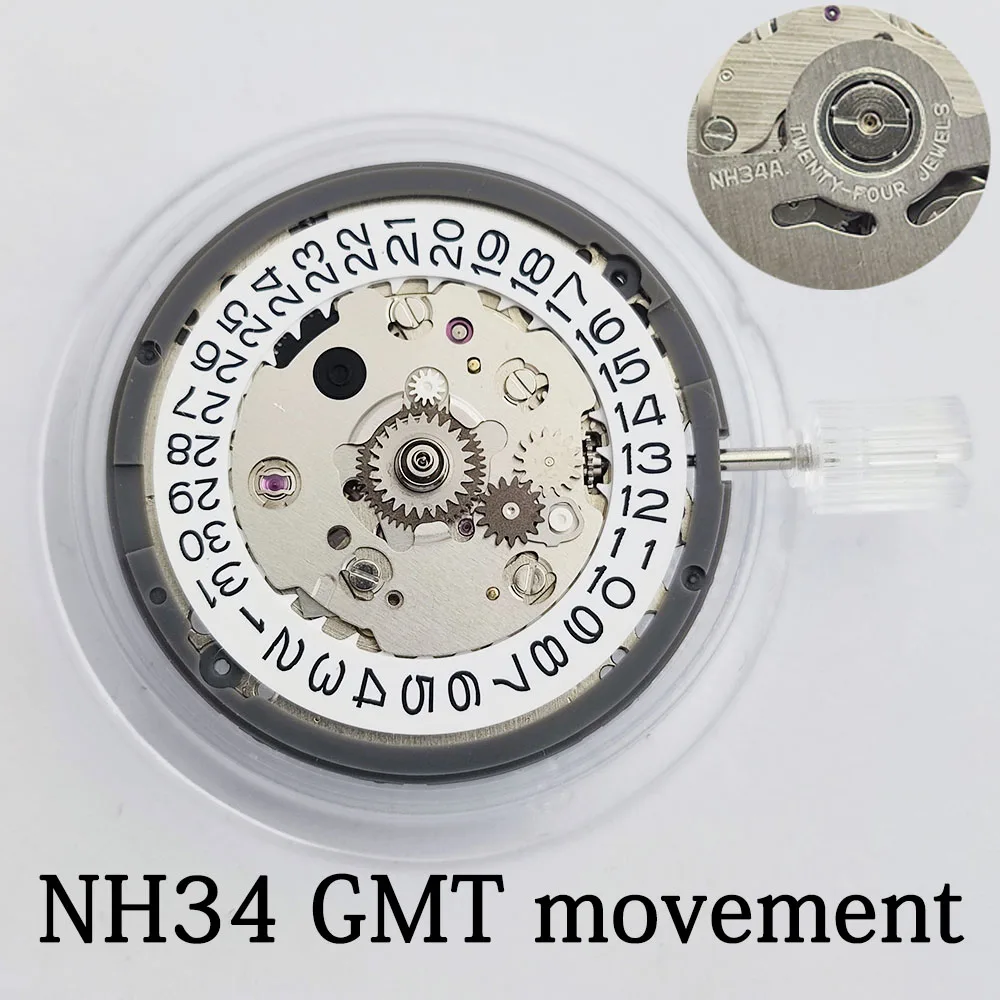 NH34-Movement-Japan-24-Gems-NH34A-4R34-Hand-GMT-Time-Automatic ...