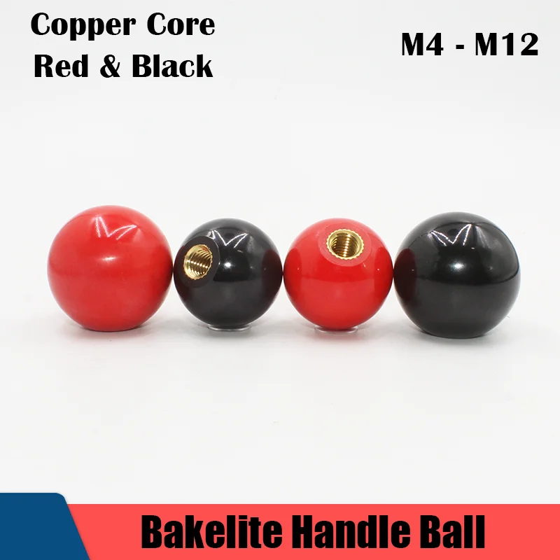 5PcsRed Black Copper Core /Bakelite Core/Iron Core Ball Bakelite Lever ...