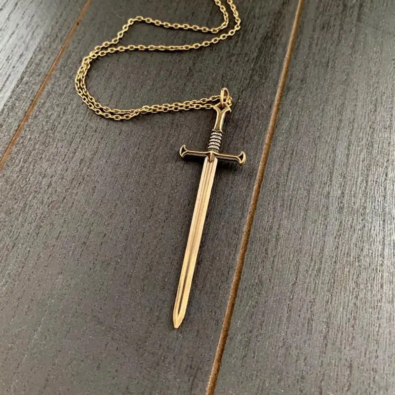 Vintage-Punk-Sword-Necklace-Highlander-Bronze-Pendant-Katana-Jewelry ...