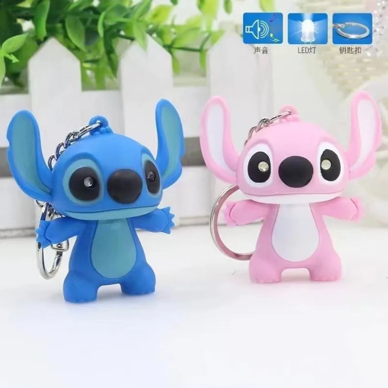 Disney-Lilo-Stitch-Toys-Emit-Light-and-Sound-Keychains-Pendent-Ornament ...