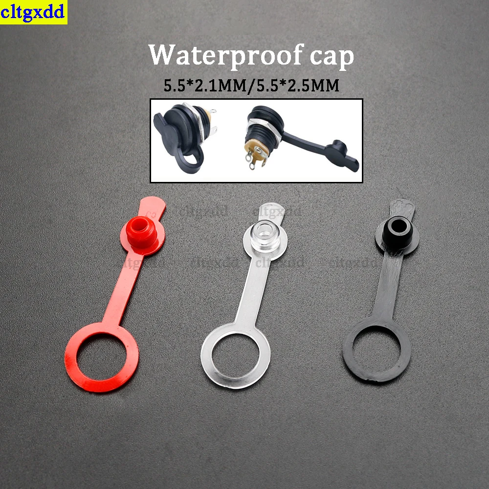 cltgxdd 10piece waterproof cap DC5.5x2.1/5.5x2.5mm DC power socket ...