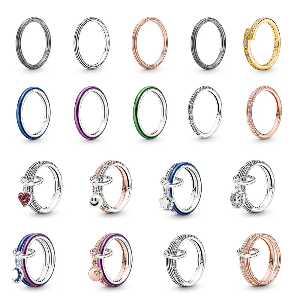 Sterling Silver Chain Ring | Jewelry 925 Chain Ring | Chain Ring Charm ...