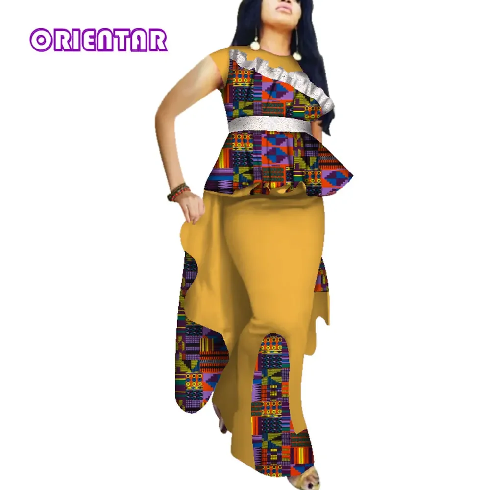 2-Piece-Set-African-Outfits-for-Women-White-Long-Tail-Tops-and-Skirt ...