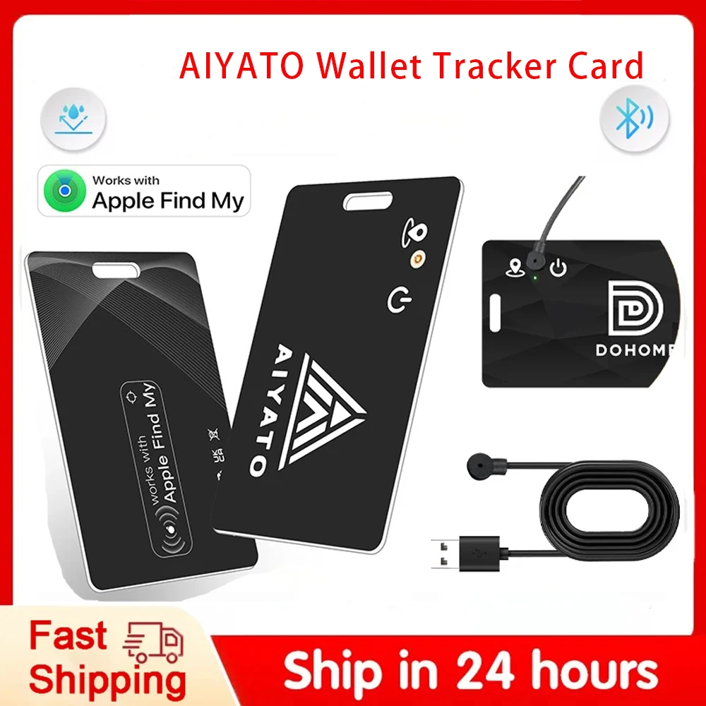 AIYATO-Wallet-Card-Tracker-Airtag-Wireless-Charge-GPS-Smart-Tag-Air-Tag ...