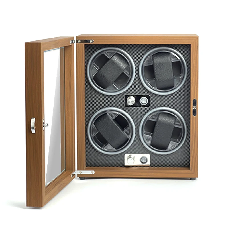 Walnut-Grain-Wooden-Watch-Winder-for-Automatic-Watches-4-Box-Display ...