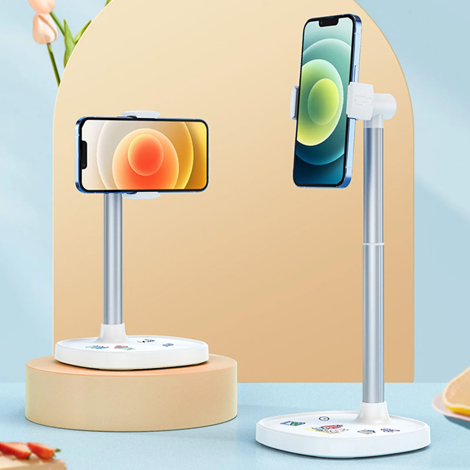 Mobile-Phone-Desktop-Bracket-Stand-with-360-Rotation-Phone-Clip-Holder ...