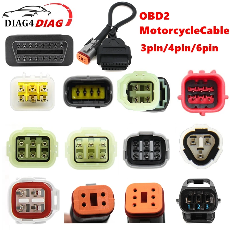 for-Motorcycle-Motobike-Extension-Cable-For-YAMAHA-3-4pin-OBD2-Connec ...