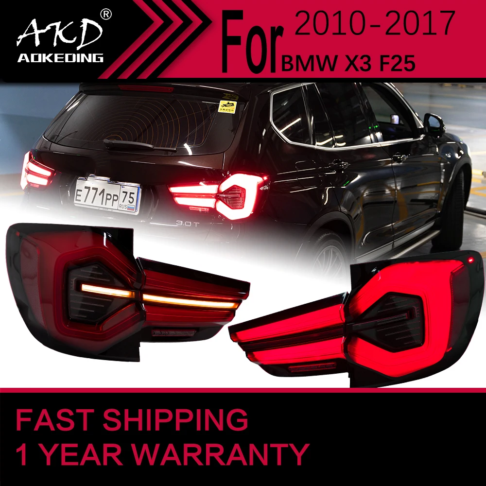 Car Lights for BMW X3 F25 LED Tail Light 2010-2017 F25 Rear Stop Lamp ...