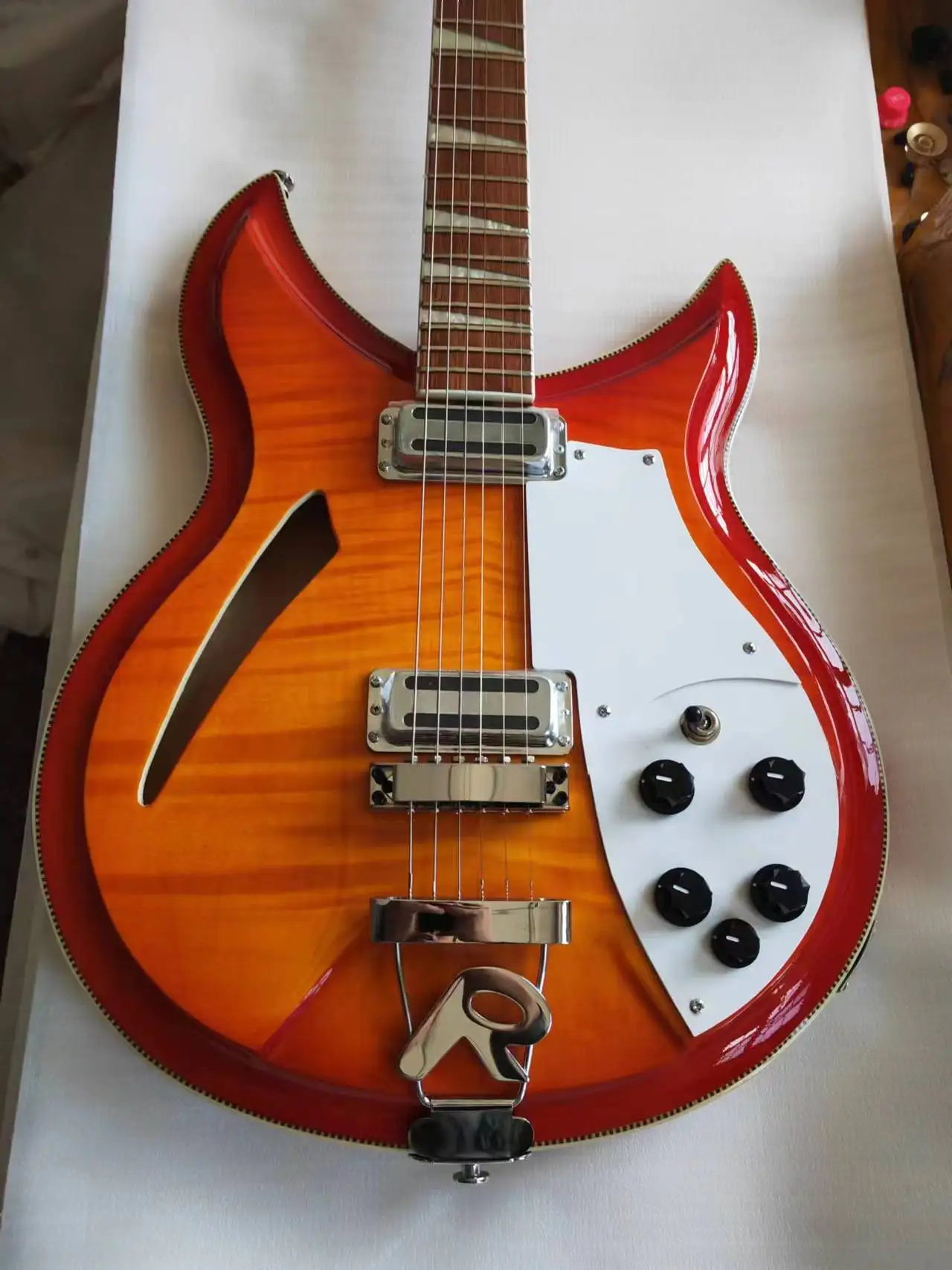 Custom-381-Rickenbacker-6-Or12-string-Electric-Guitar-With-Flame-Maple ...