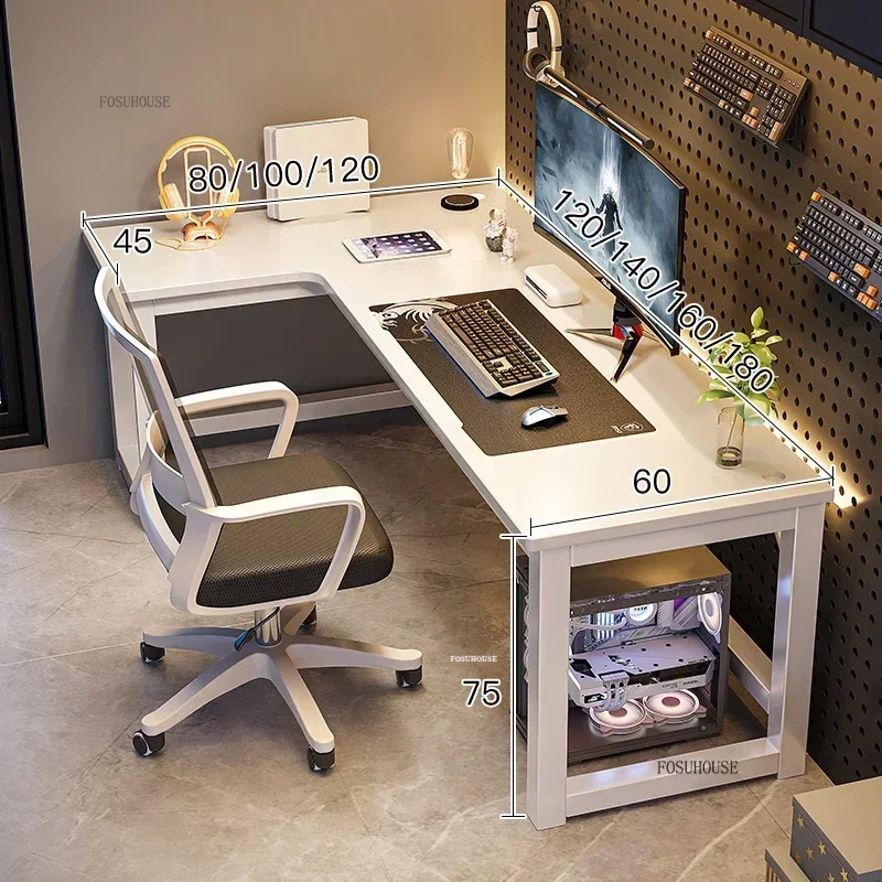 Nordic-Corner-Computer-Desks-Desktop-Home-Gaming-Desk-Double-Desk ...