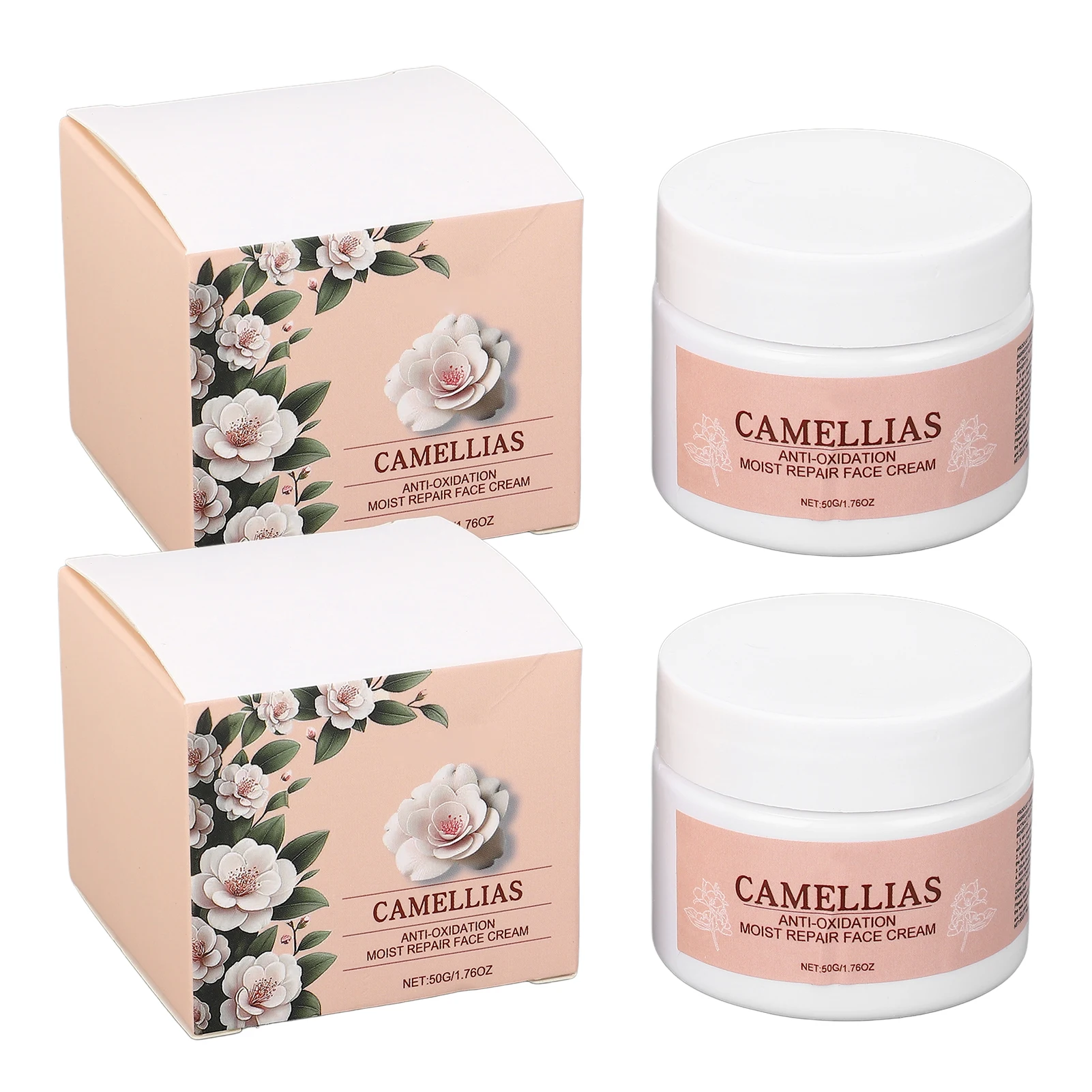 Camellia Facial Cream Quick Absorption 50g Lightweight Hydrate Skin ...